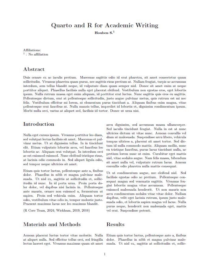 R: Quarto PDF template — With a cover page before the table of content! | by Sarah Houben ...