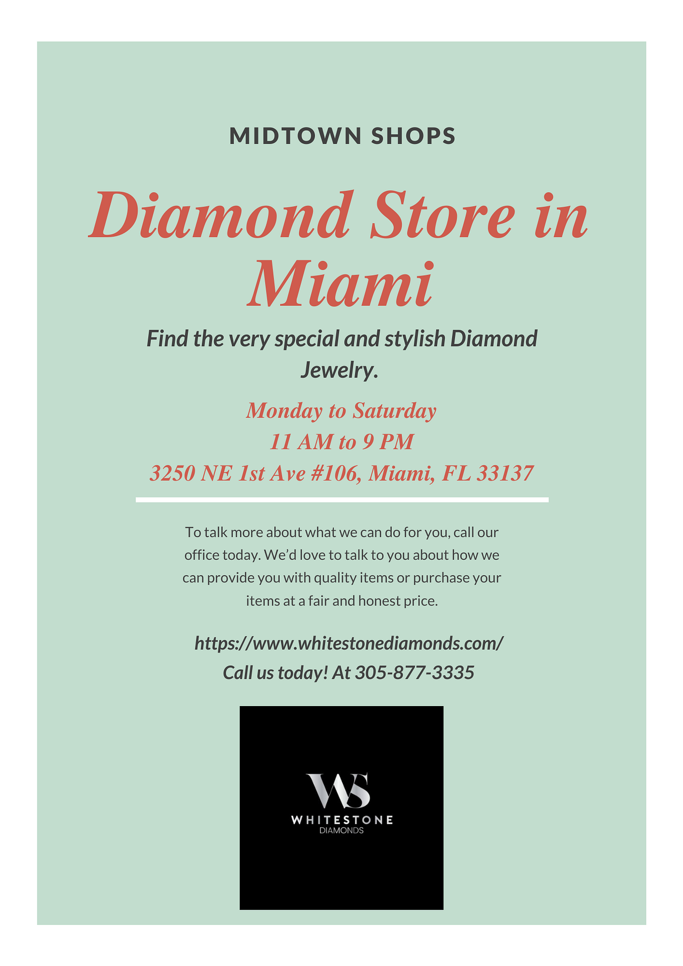 Midtown Miami Jewelry Store - Whitestone Diamonds - Medium