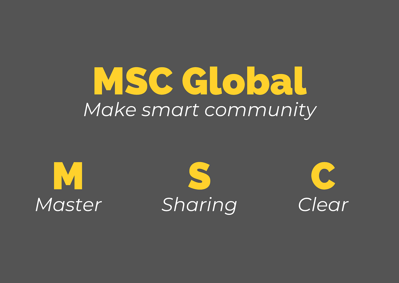 HOW MSC GLOBAL BECOMES DIFFERENT?* - MSCGLOBAL - Medium