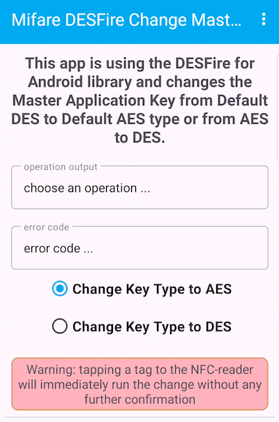 Mifare DESFire EV3 — a beginner tutorial (Android Java) using the DESFire for Android tools ...