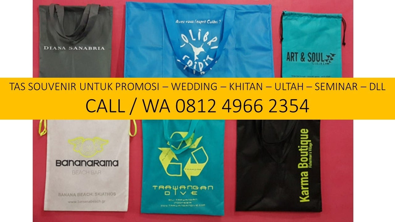 WA : 0812 4966 2354 Pesan Tas Souvenir - Tassouvenirpernikahan - Medium