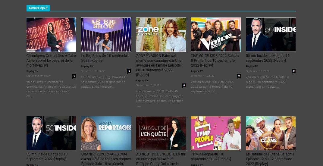 Replay TV du 07 Septembre 2022 Gratuitement | by TPMP_REPLAY | Medium