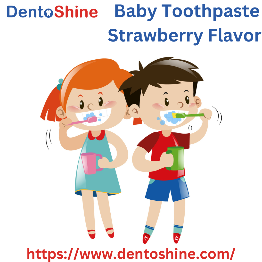 Baby Toothpaste Strawberry Flavor | Dento Shine - Dento Shine - Medium