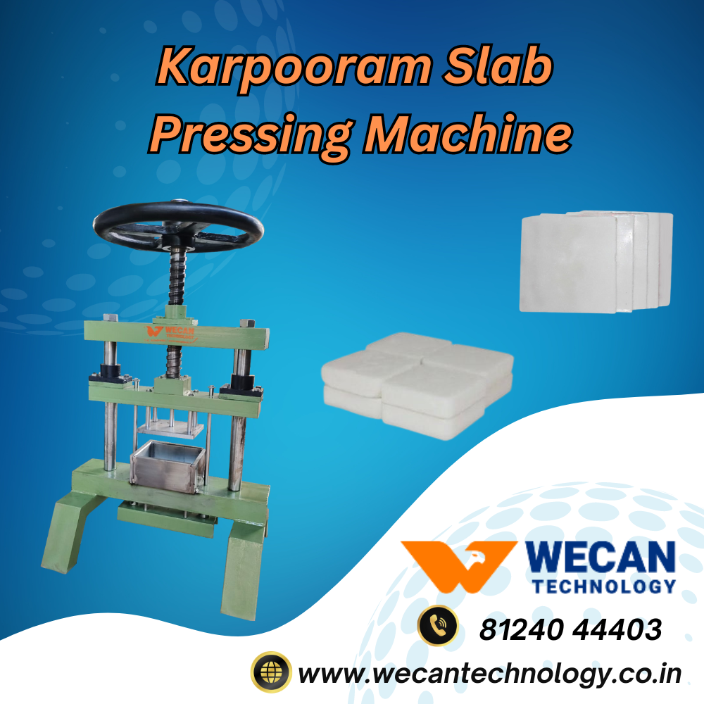 Manual Camphor Slab Pressing Machine by Wecan Technology. - Wecan ...