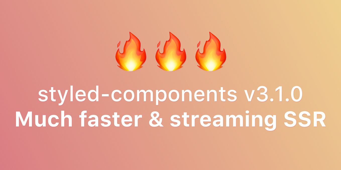 Announcing styled-components v4: Better, Faster, Stronger 💅 | by Evan Jacobs | 💅 styled ...
