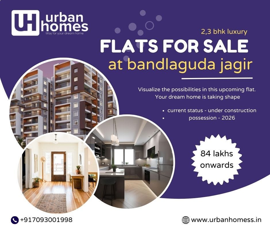 Discover the Essence of Contemporary Living in Bandlaguda Jagir: Your Haven for 2 & 3 BHK… | by ...