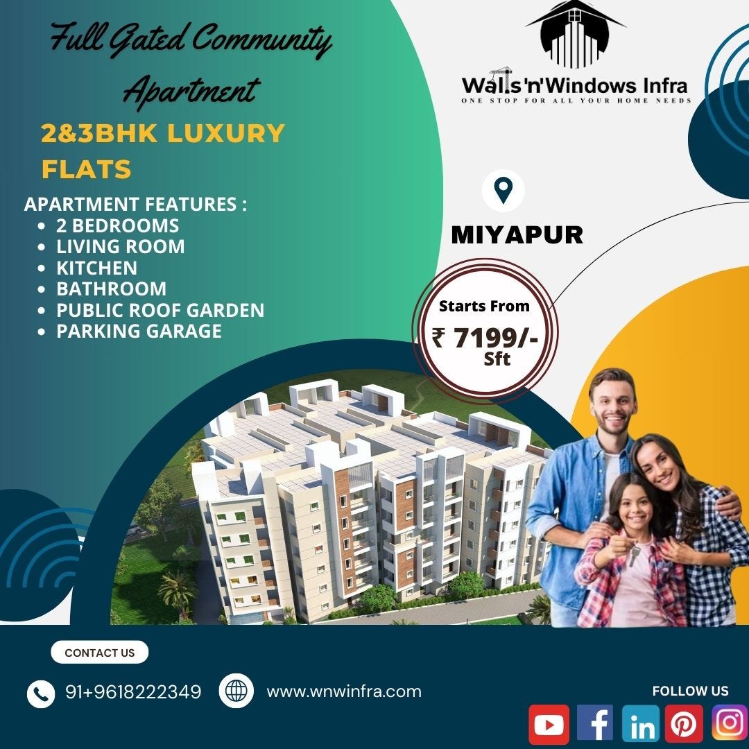 Fully Gated community in hyderabad || Walls ’n’ Windows Infra - Walls n ...