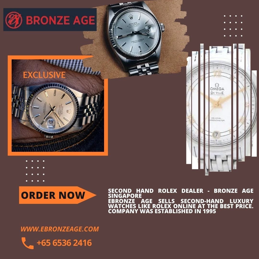 Get the Second Hand Watches in Singapore | by Brownage | Medium