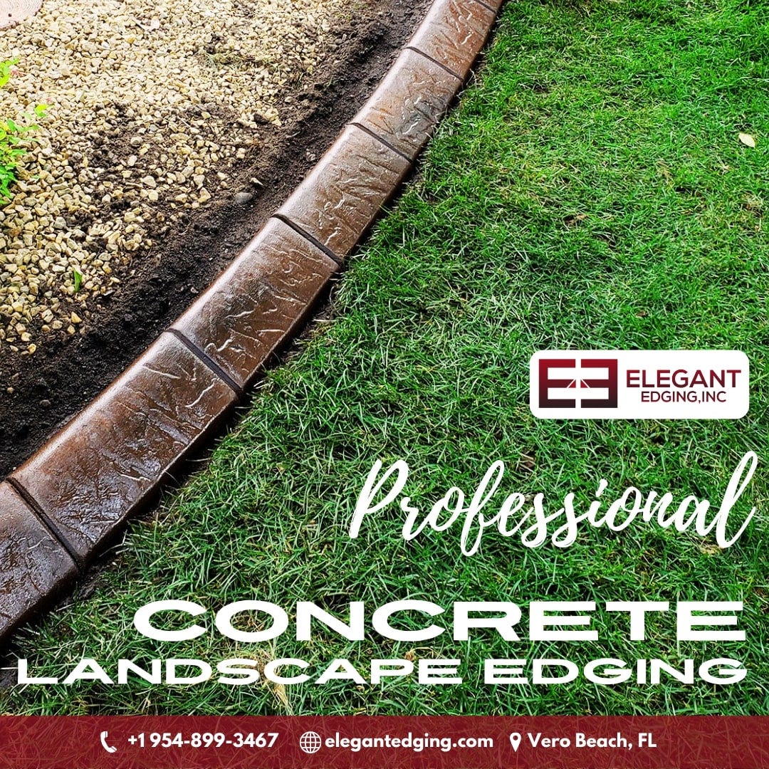 Concrete Landscape Curbing in Indian River County, FL - Elegant Edgings ...