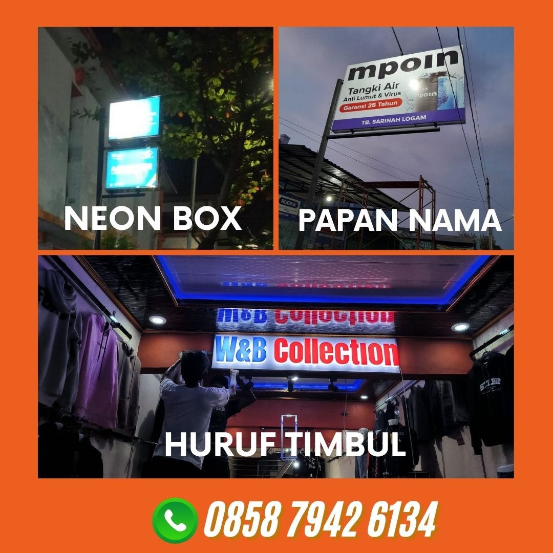 0858–7942–6134 (PUSAT), Pembuatan Huruf Timbul Neon Box Yogyakarta 0858 ...