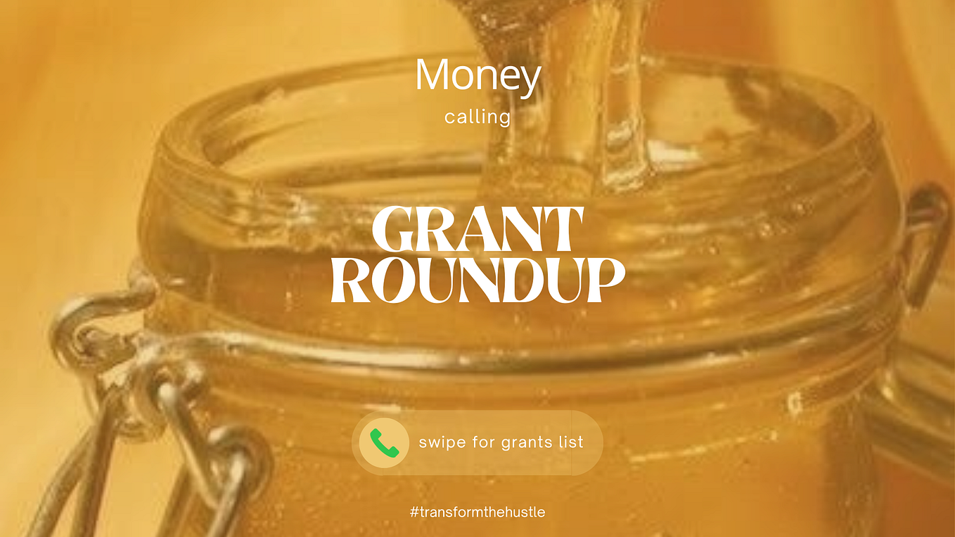 Dec 2023 Grant RoundUp by Transform the Hustle | Dec, 2023 | Medium