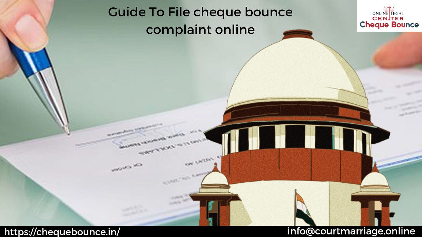 How to cheque bounce complaint online | by Cheque Bounce | Medium