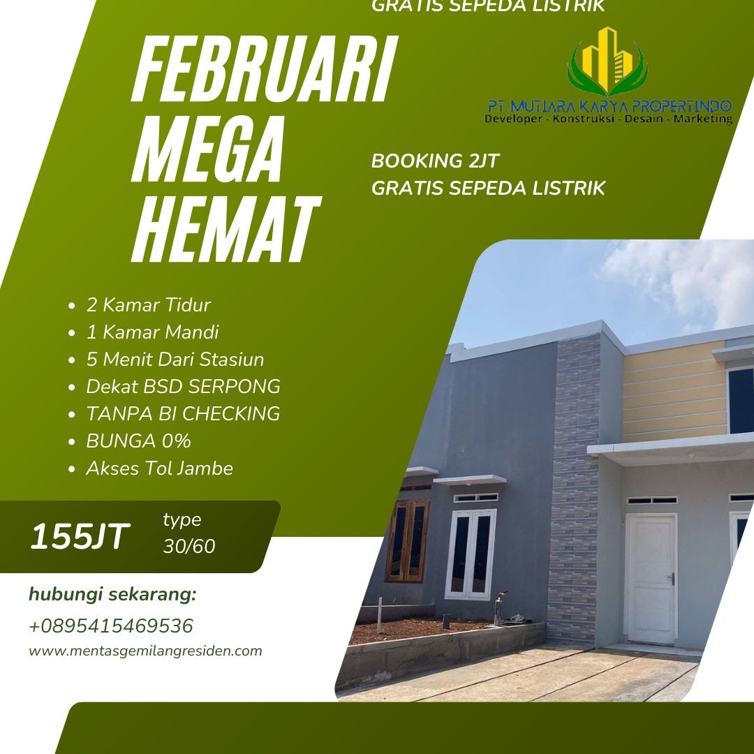 TELAH HADIR MGR 3 RUMAH MURAH KUALITAS CLUSTER Miliki Rumah Murah, Harga Ramah, Tanpa Bi ...