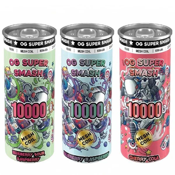 OG SUPER SMASH 12000 PUFFS DISPOSABLE 20MG — Pack Of 10 | by vapes ...