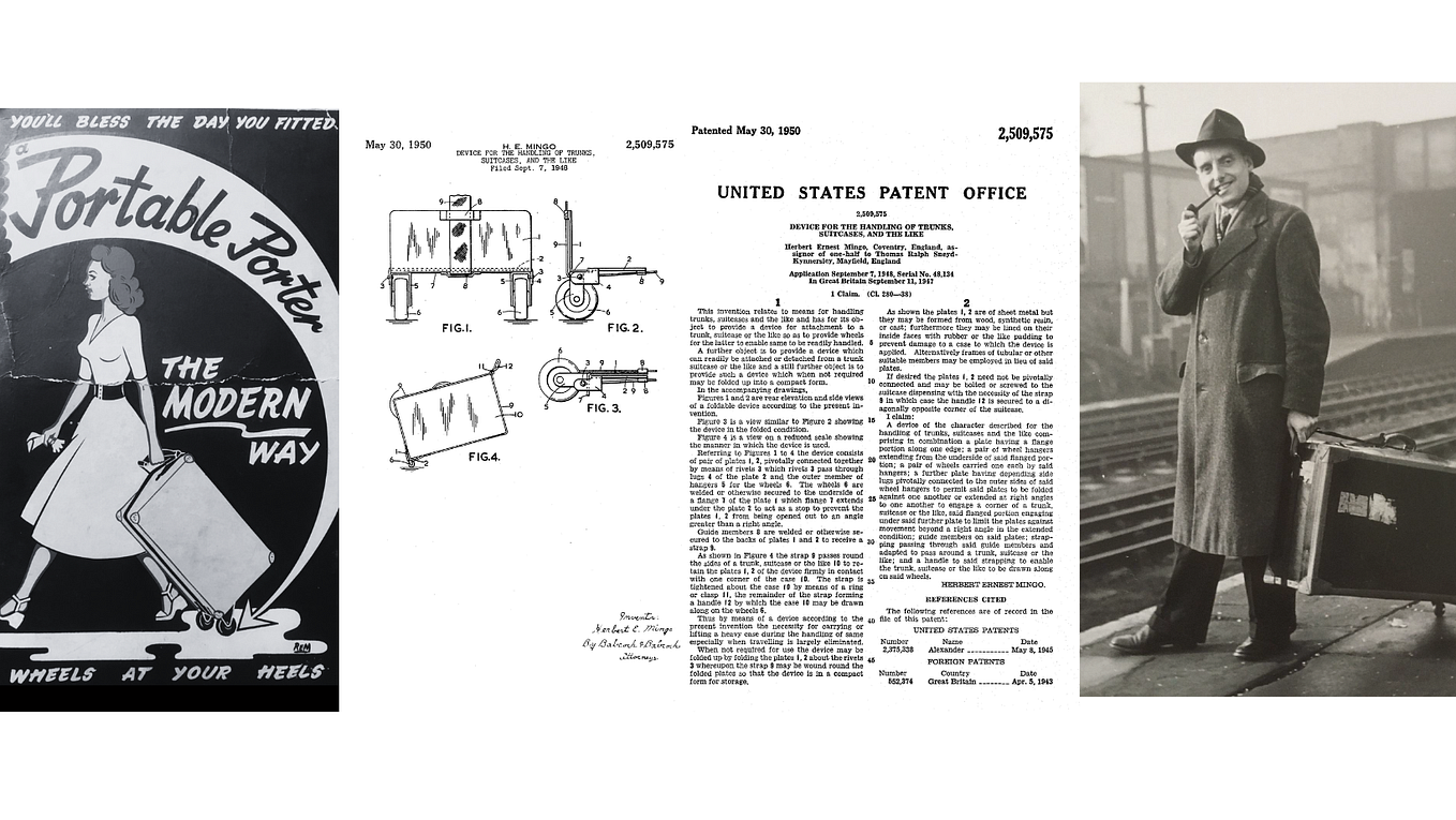 Fantastic article! The first wheels on luggage where in fact in 1948 by ...