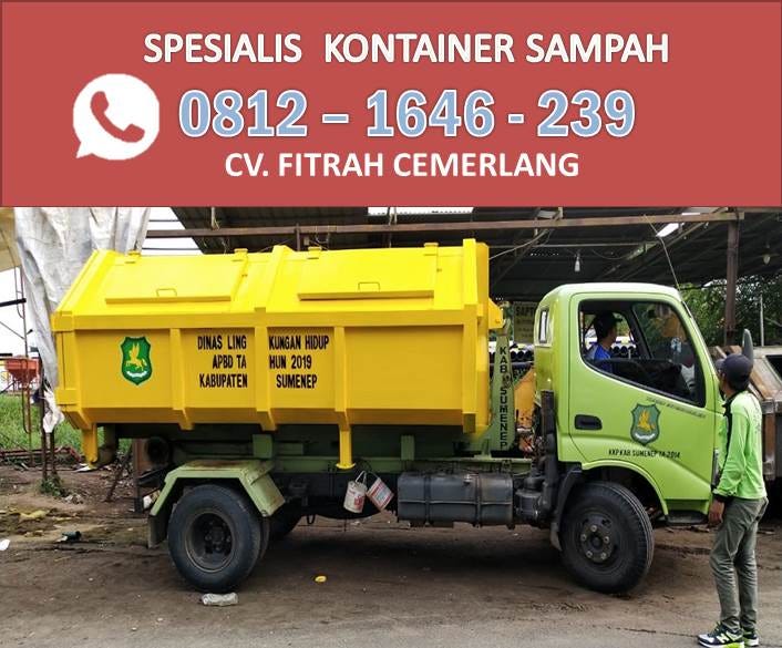 CP: 0812–1646–239 | Pabrik Kontainer Sampah Banyuwangi, Harga Bak Sampah Besi Banyuwangi | by ...