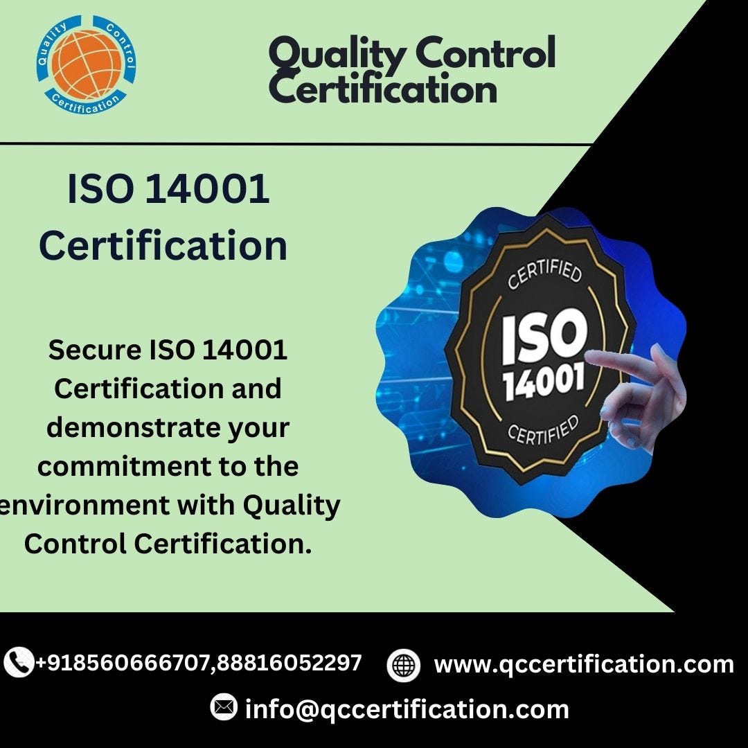 ISO 14001 Certificate | Quality Control Certification - Vaibhav Aggarwal - Medium