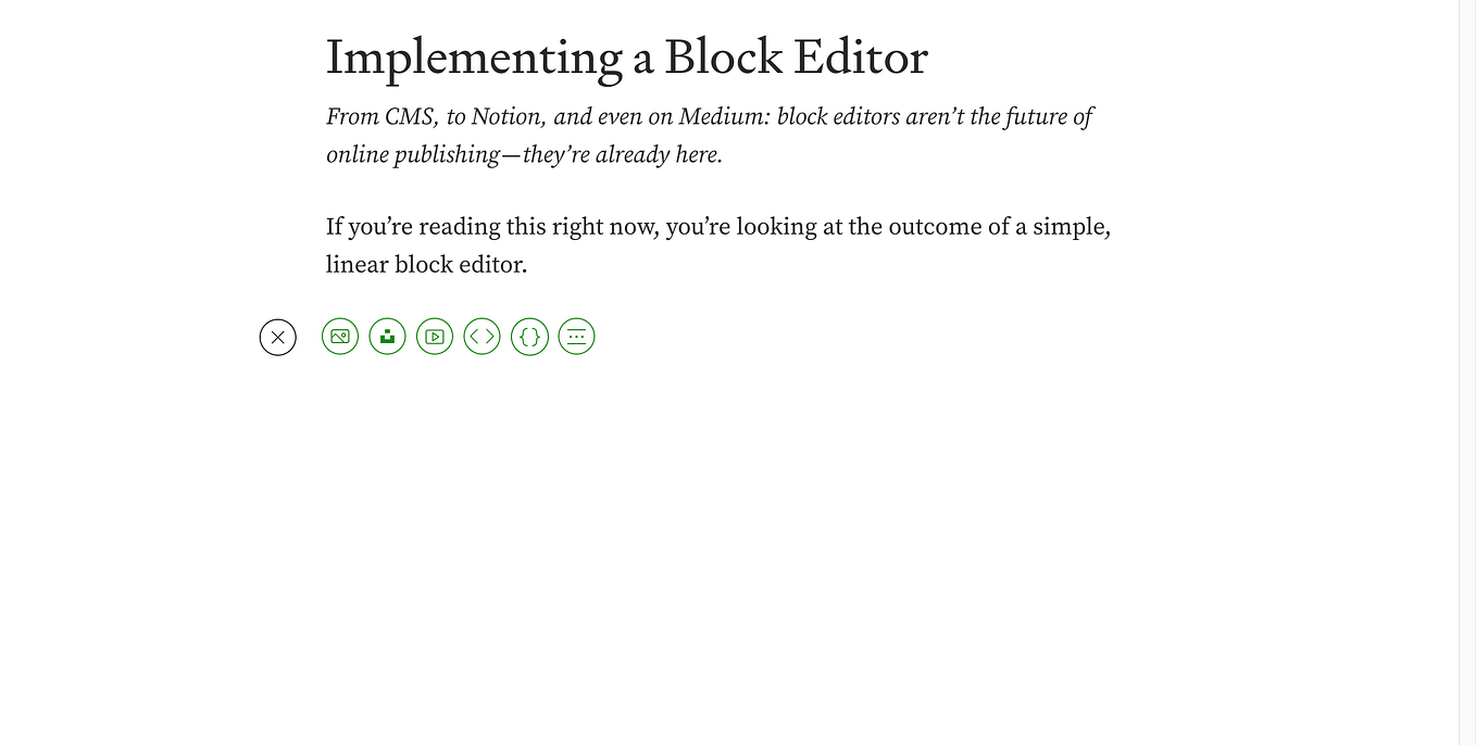 Implementing a Block Editor 2: Technical Challenges | by Yrbia | Medium