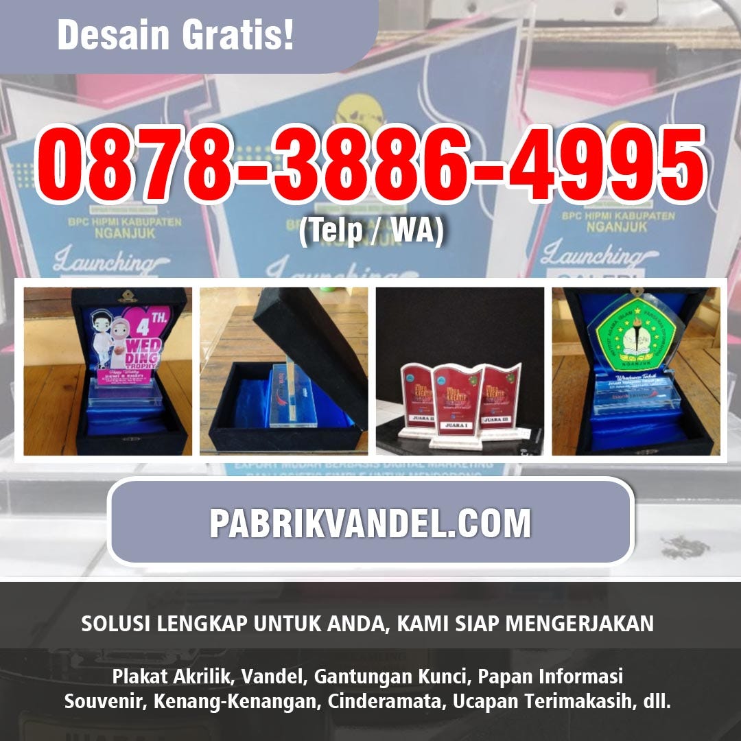 CS 0878–3886–4995 Cinderamata yang Cocok Untuk Guru | by Piala Akrilik ...