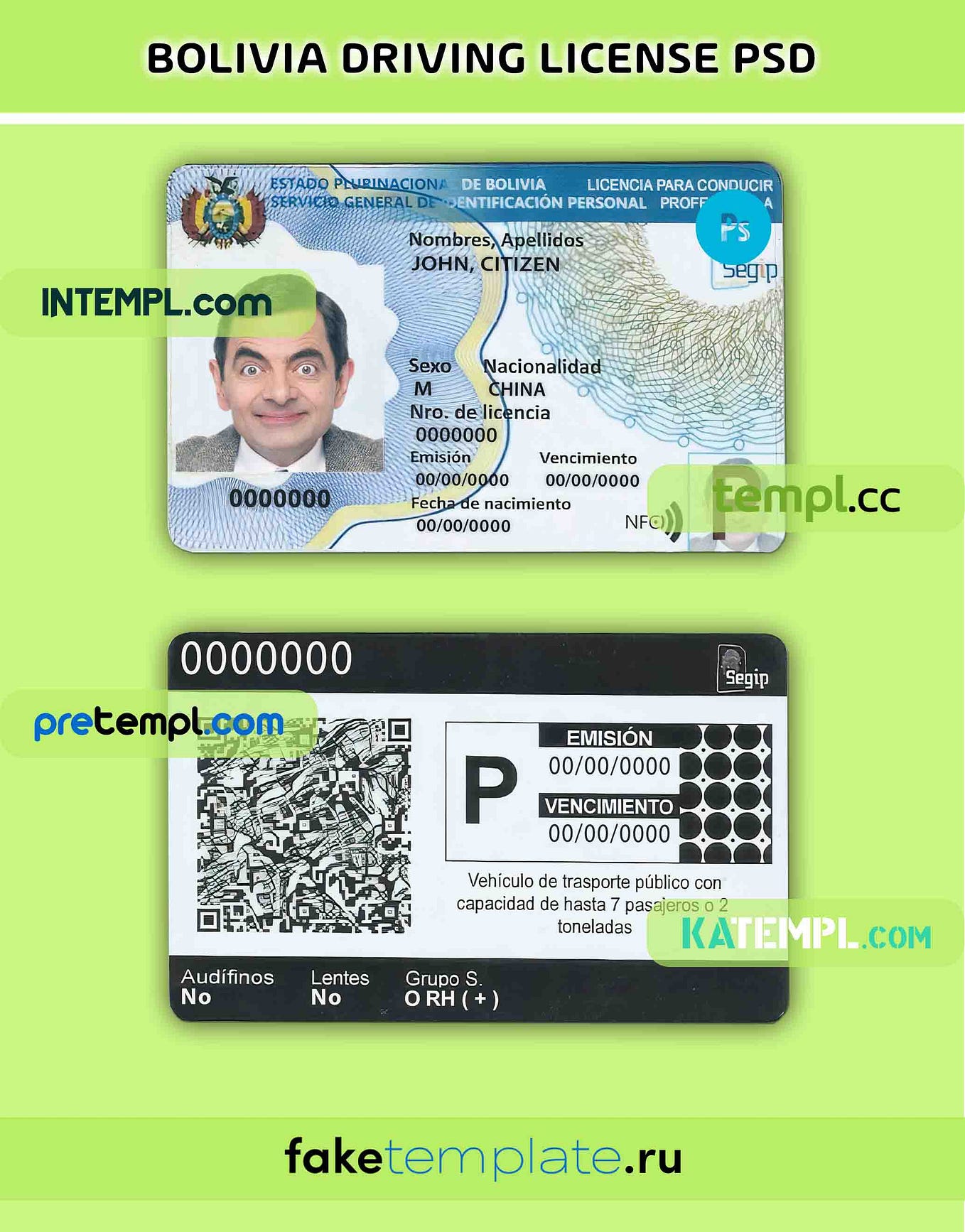 Brazil (Santa Catarina) driving license PSD download template | by ...