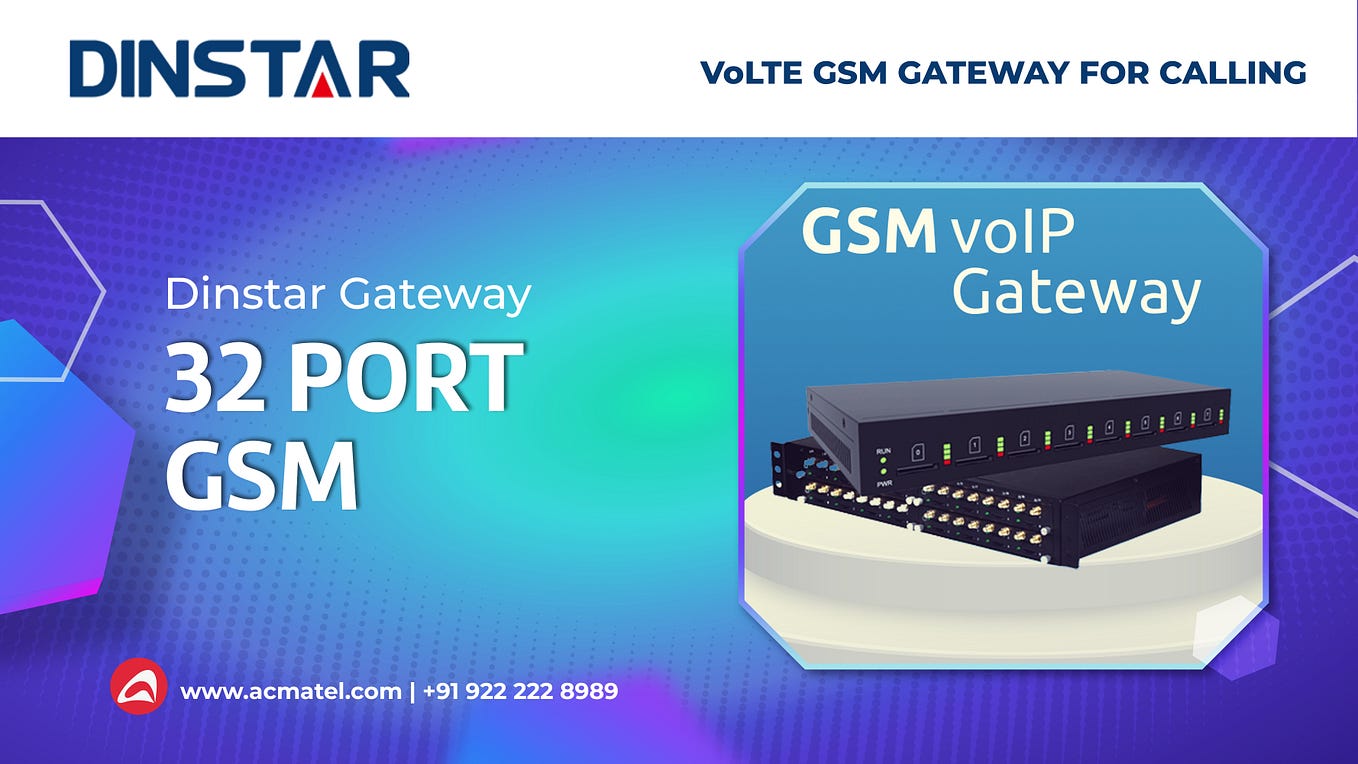 How to Maximize Performance with a Dinstar 32 Port GSM Gateway | by Acmatel Communications | Medium