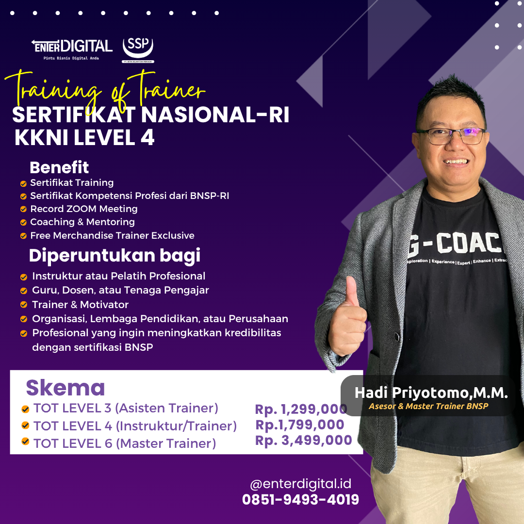 LEGAL! WA: 0851–9493–4019, Sertifikasi Hrd Nsp 2023 Gratis Parepare | by TERMURAH Training Of ...