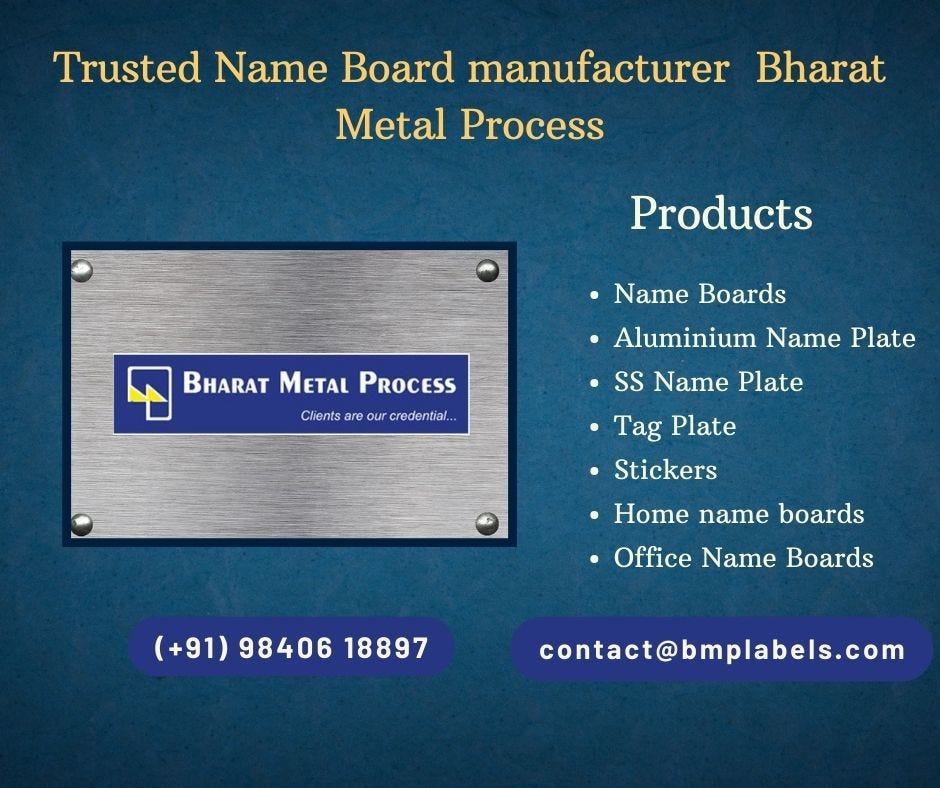 How to Choose the Perfect Nameplate for Every Occasion | by Bmplabels ...