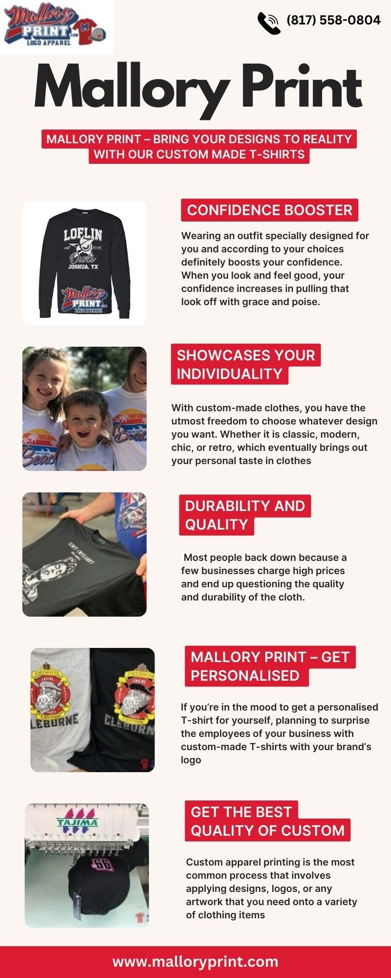 Polo shirts with custom embroidery! - Mallory Print - Medium
