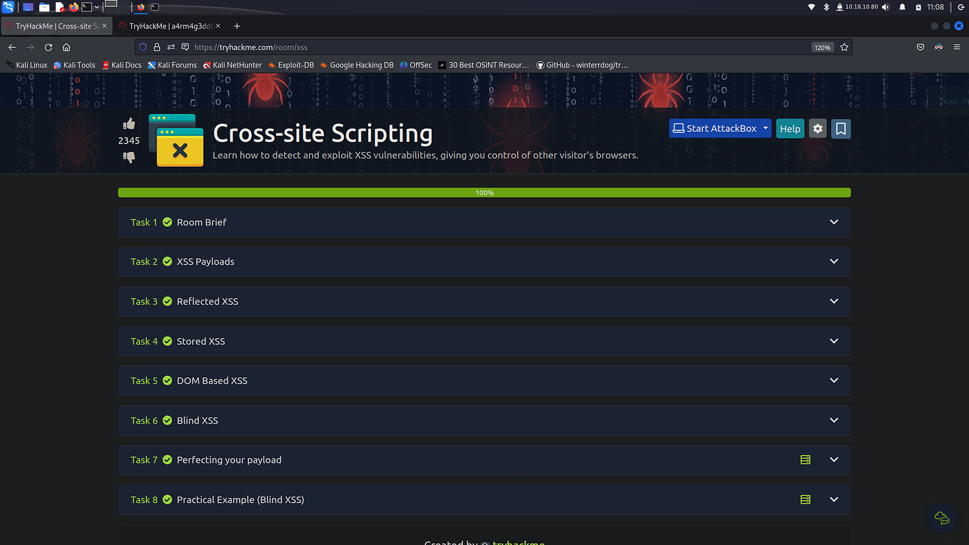 ‘Burp Suite: The Basics’ room solved. - Armgddn - Medium