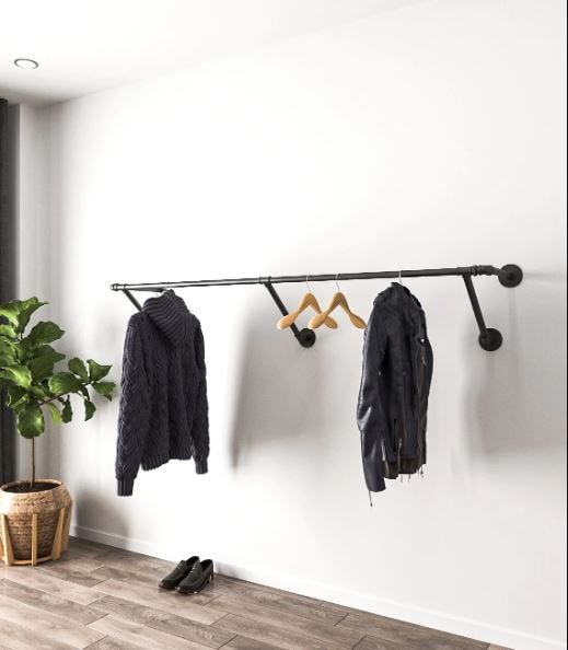 Wardrobe Clothes Rails - Industrial Maestro - Medium