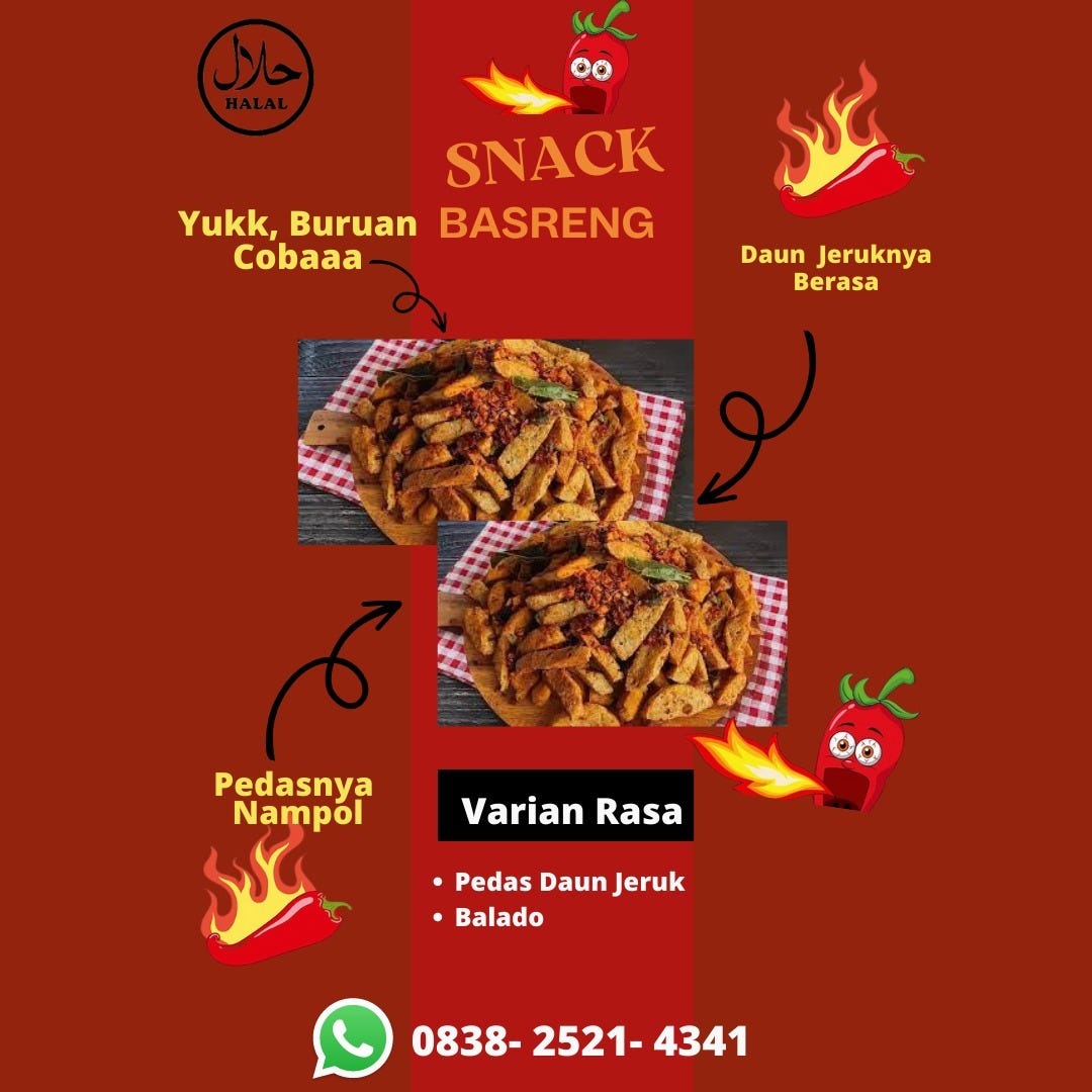 Terenak, WA 0838–2521–4341, Jual Basreng Original, Tara Basreng ...