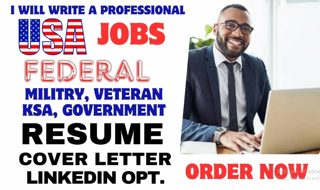 I will craft a federal resume, government, ksa, veteran, military ...
