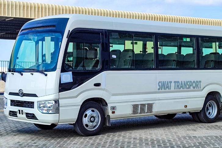 Luxury Rosa & Coaster Bus Rental Dubai and mini bus for rent in Dubai ...