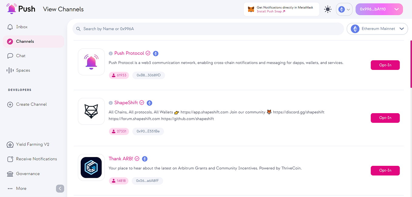 Push Protocol’s Notifications Setting | by Gautam Raj | Medium