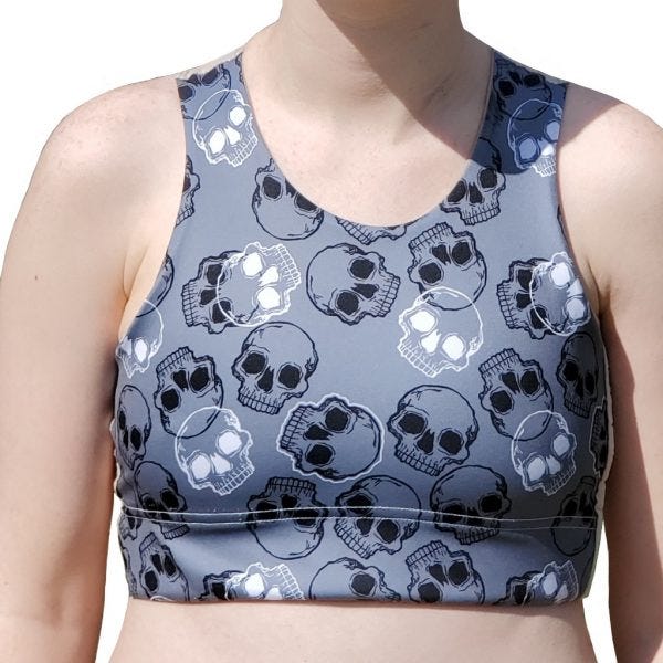 Skull Chest Binder for Trans - Blanchelincoln - Medium