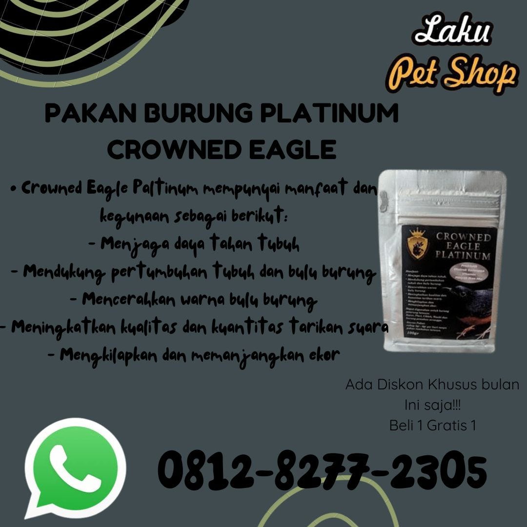 Pakan Burung Platinum Crowned Eagle | by ...
