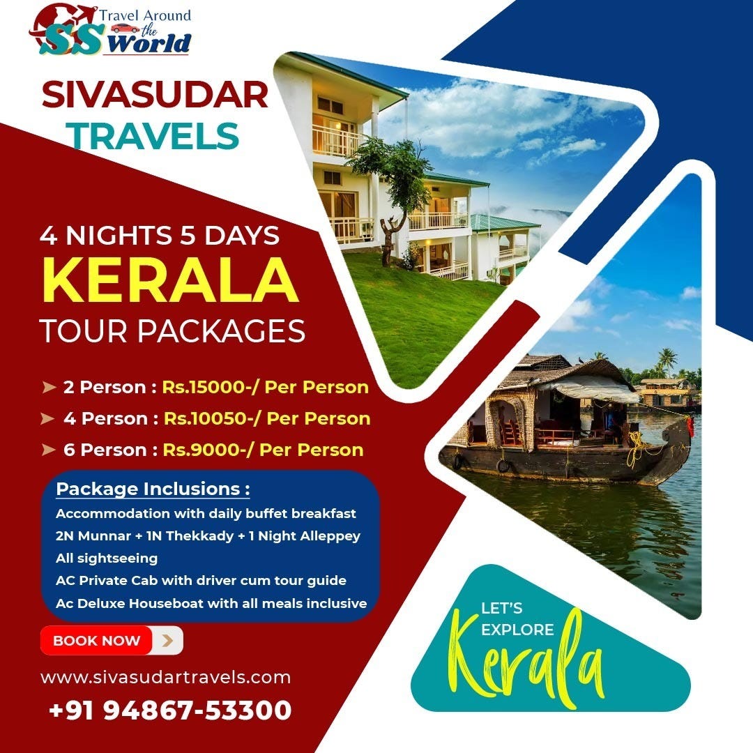 3 Days 2 Nights Pollachi TopSlip Valparai Tour Package | by Sivasudartravels | Medium