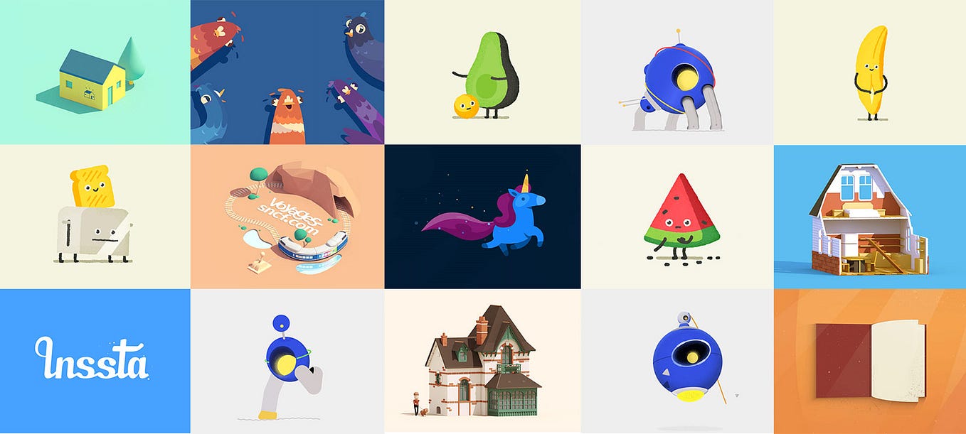 Looping GIFs No.2 — Some of our favourite artists | by RoomCR6 | Medium