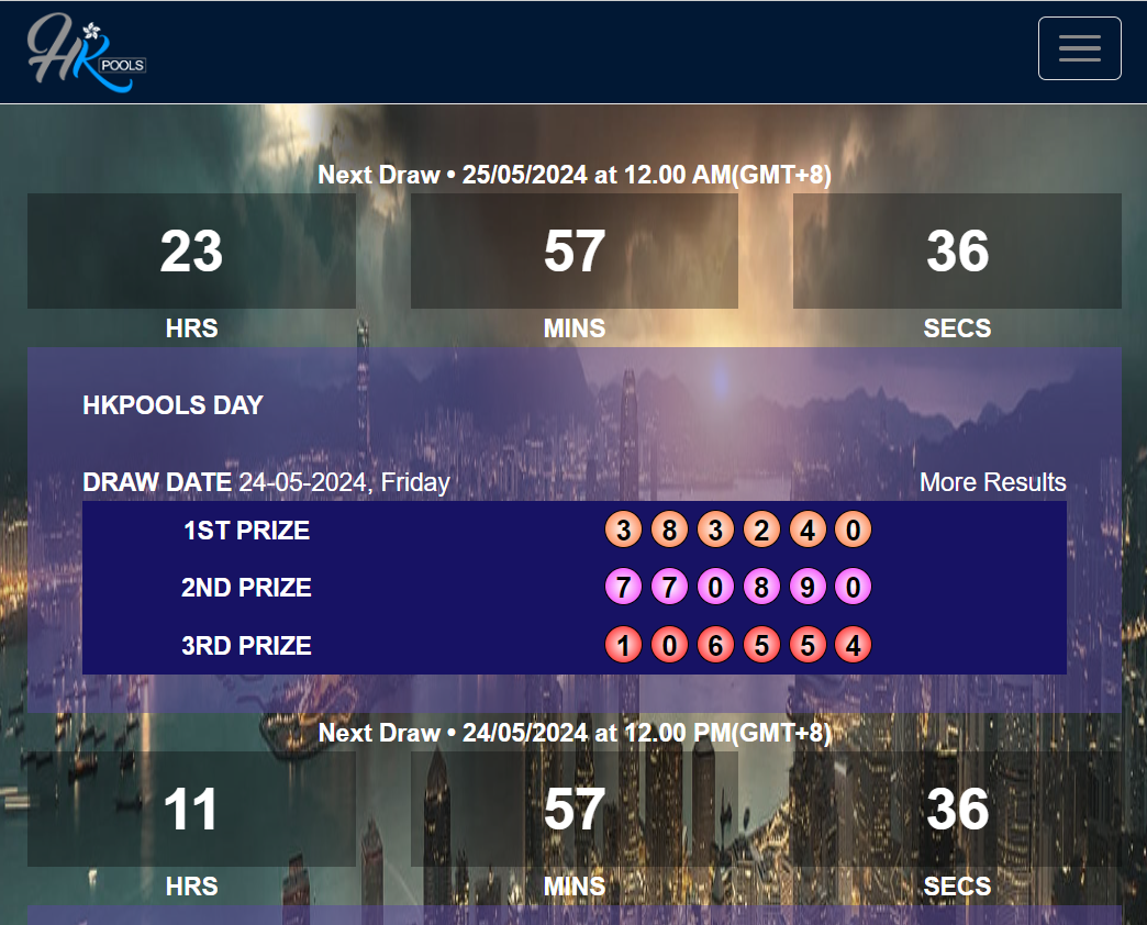 RESULT TOTO MACAU - Long Srey - Medium