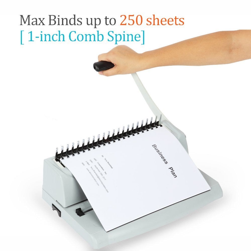 Manual Comb Binding Machine-Marigold | by Marigold Thermal Laminator ...