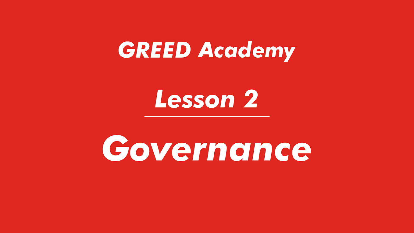 Lesson 1. Staking and Validators. The first lesson of the GREED Academy ...