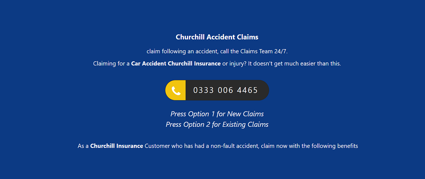 Contact Churchill Claims at-0333 006 4465 | by Churchill Claims Number ...