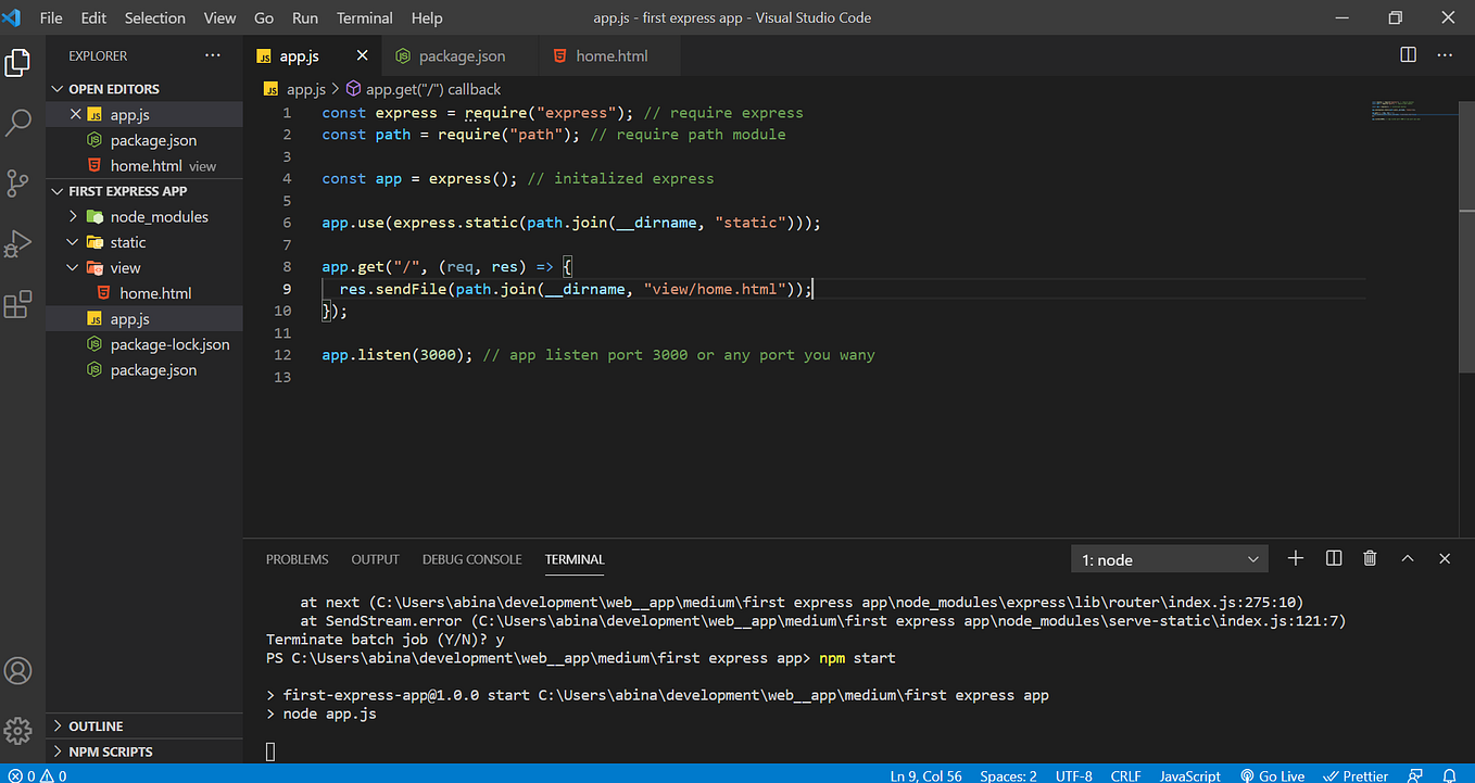 How to deploy Nodejs web app on AWS elastic beanstalk | by Abinash ...