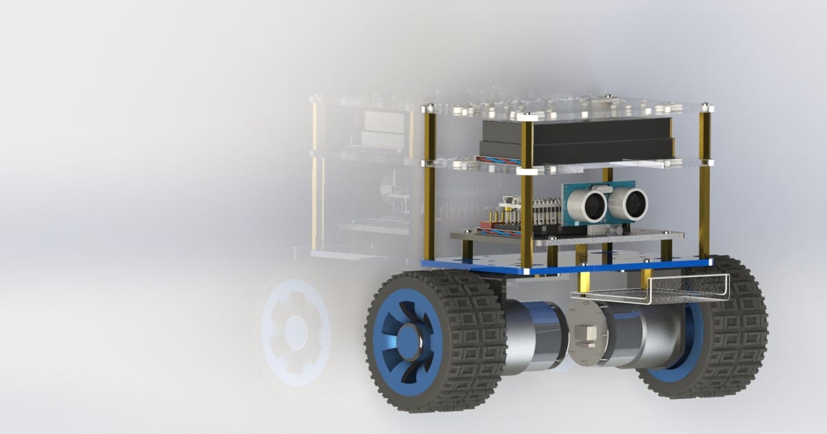 Modelling the Elegoo Tumbller Robot on Solid-Works! | by Arna Roy | CAD ...