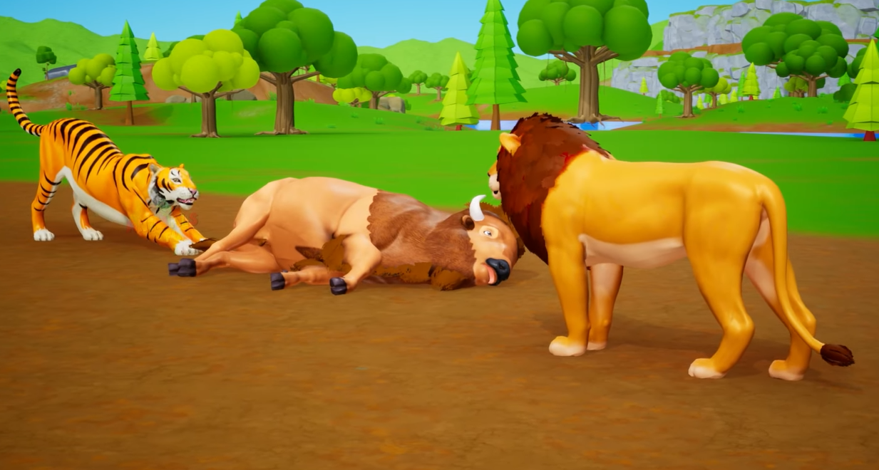 Wild Animals Hunting for Food | Lion, Leopard Attacks Deer & Piggy ...