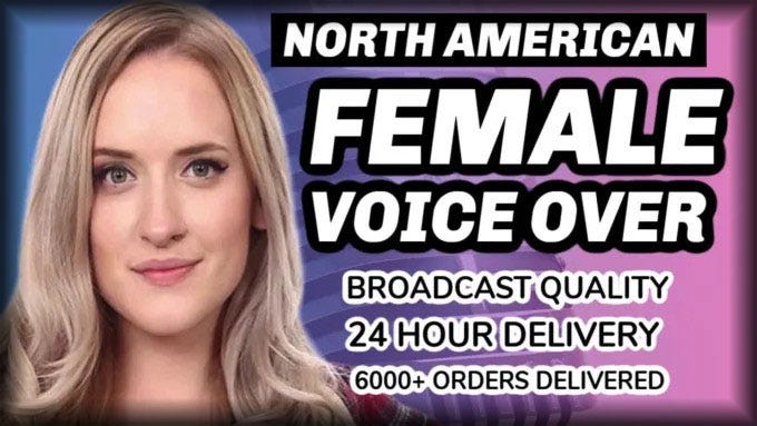 Provide a Female British Voice Over Professional Standard | Medium