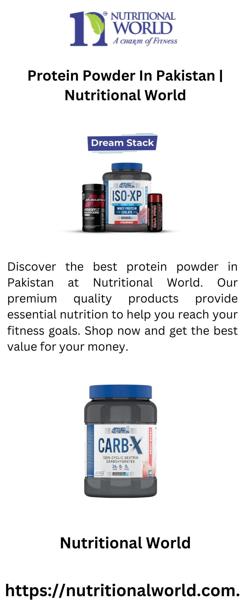 Supplement Shop In Lahore | Nutritional World - nutritionalworld - Medium
