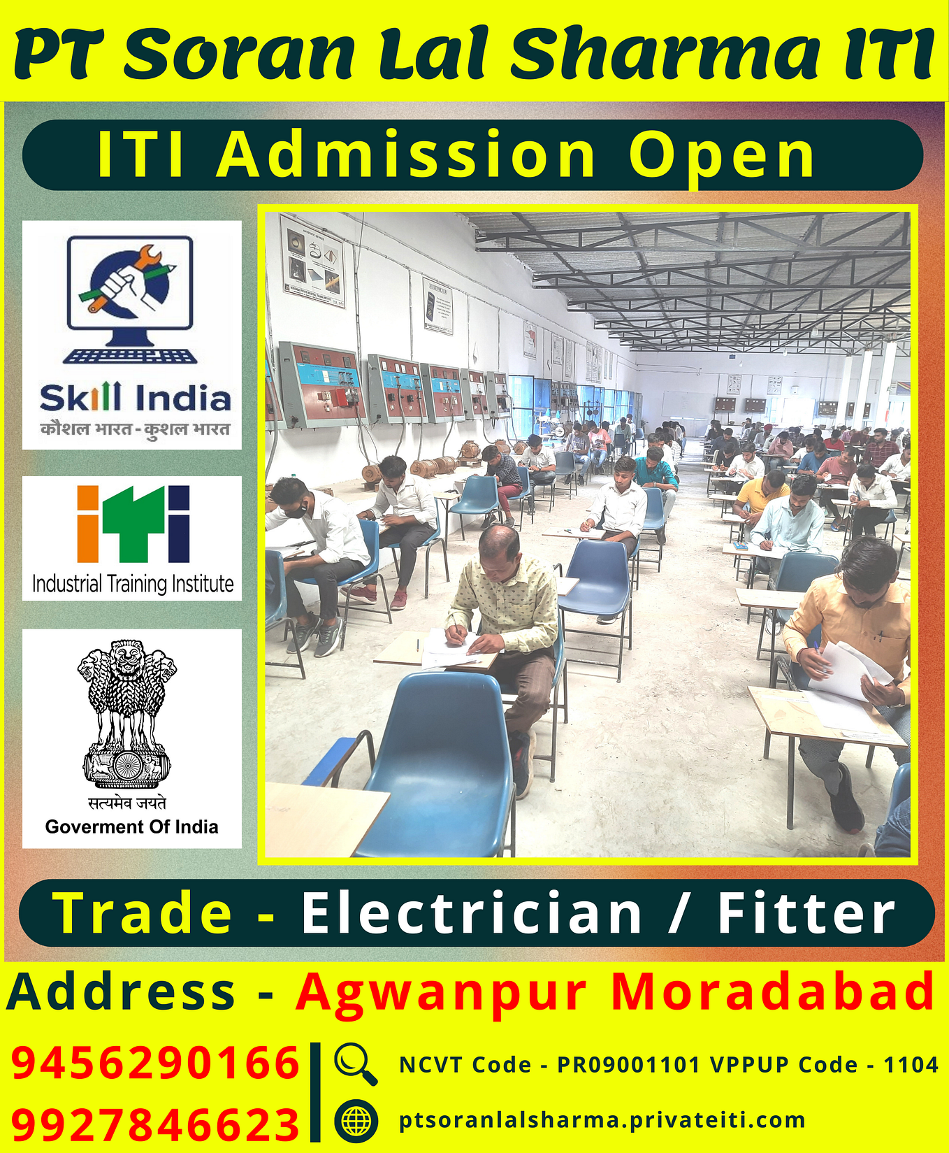 Moradabad ITI Admission After 12th | PT Soran Lal Sharma ITI | ITI in ...