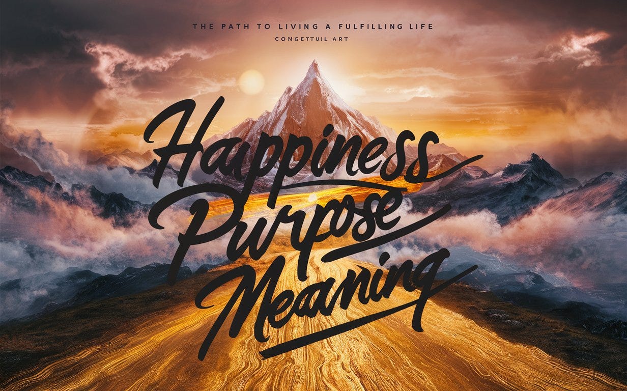 Living a Fulfilling Life: Embracing Happiness and Purpose | by Siddhesh ...
