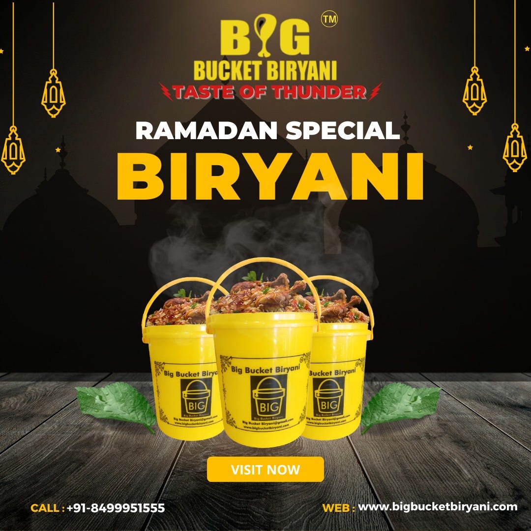 BEST BIG BUCKET BIRYANI - Bigbucketbiryani - Medium